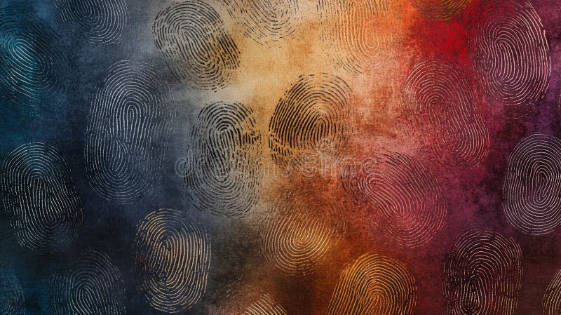 A Vibrant Abstract Texture Featuring Layered Color and Fingerprint ...