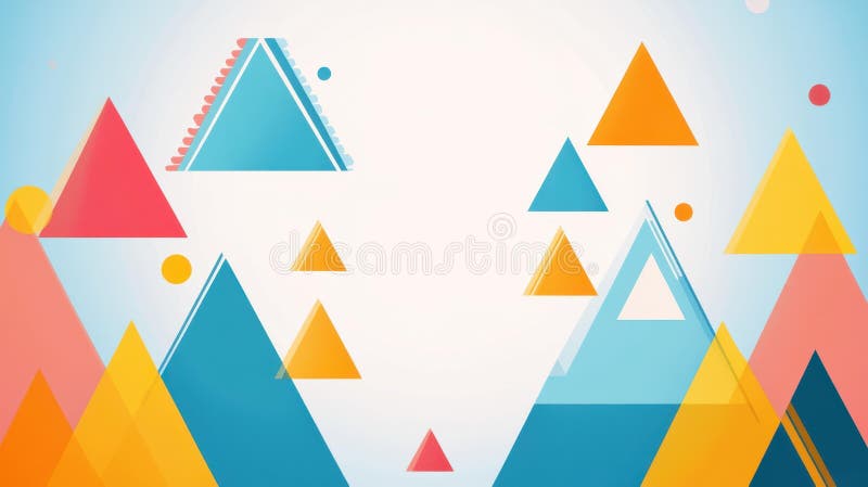 Vibrant Abstract Triangles Create a Modern and Playful Backdrop ...