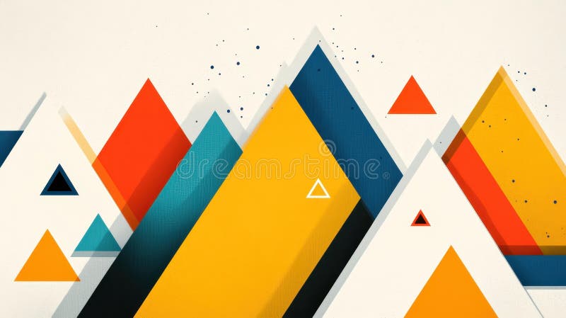 Vibrant Abstract Triangles Create a Modern and Playful Backdrop ...