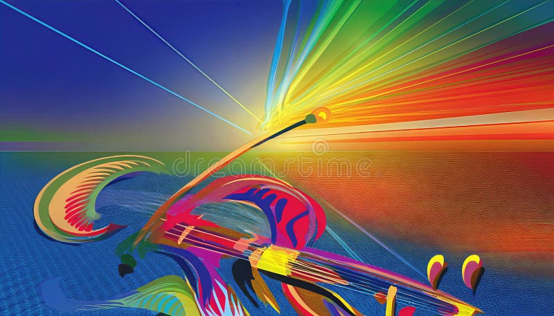 Vibrant Abstract Vector Artistry Striking Geometric Patterns in a Cool ...