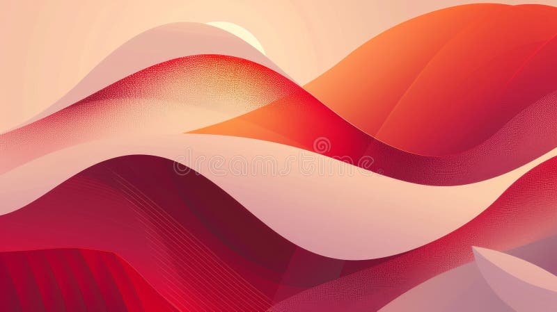 Vibrant Abstract Vector Background with Red Gradient and Geometric ...