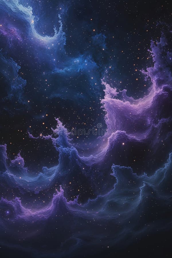 Vibrant Abstract Visualization Showcases Swirling Clouds of Purple and ...