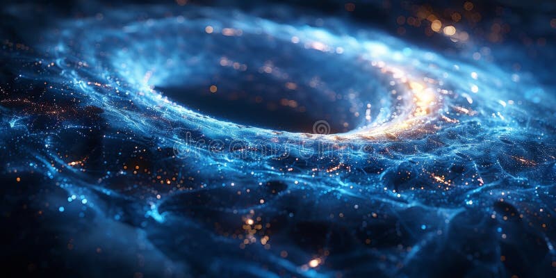 Vibrant Abstract Vortex with Glowing Lights and Particles, Ideal for ...