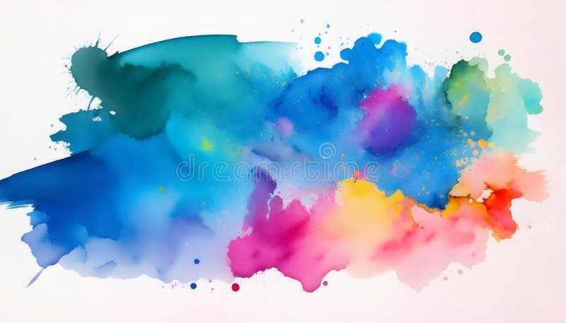 Vibrant Abstract Watercolor Splash Art Design Stock Image - Image of ...