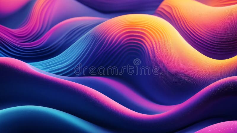 Vibrant Abstract Wave Background Texture Stock Illustration ...