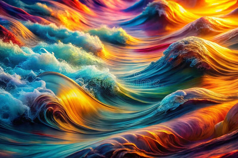 Vibrant Abstract Wave Backgrounds Fluid Designs for Graphic Design ...