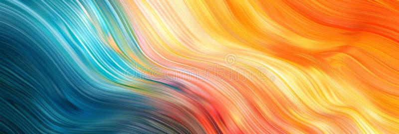 Vibrant Abstract Wave Bg with Blue and Orange Hues, Ideal for Artistic ...