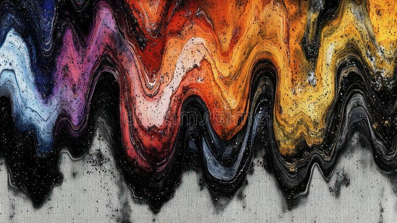 A Vibrant, Abstract Wave of Colors Resembling Fluid Motion and Artistic ...
