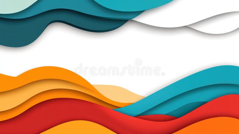 Vibrant Abstract Wave Curves Create a Colorful Background, Perfect for ...