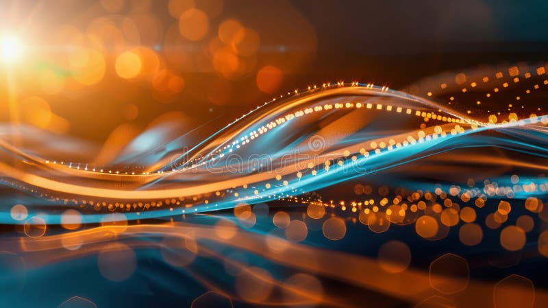 Abstract Wave Pattern Representing Growth and Success a Dynamic ...