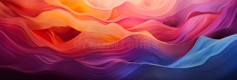 Vibrant Abstract Waves Background Expressing Unity Diversity and ...