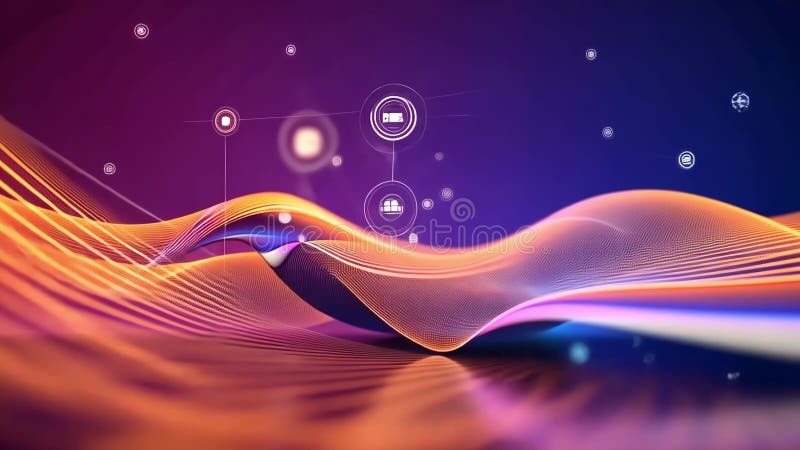 Vibrant Abstract Waves Create a Mesmerizing Dance of Color and Light in ...