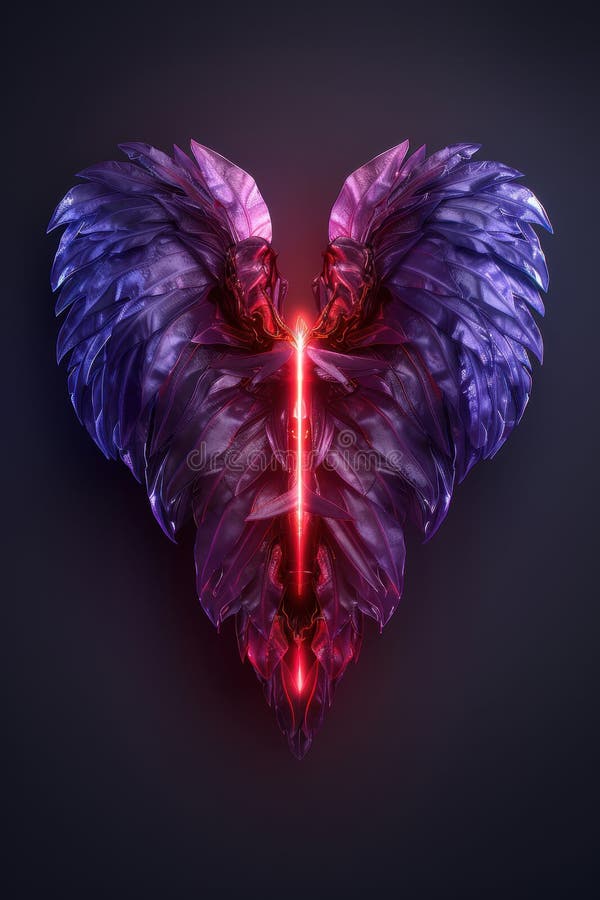 Vibrant Abstract Winged Creature Stock Illustration - Illustration of ...