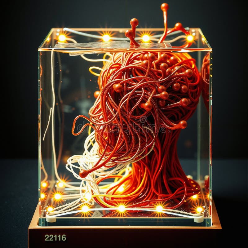 Vibrant Abstract Wire Sculpture Display Stock Image - Image of artistic ...