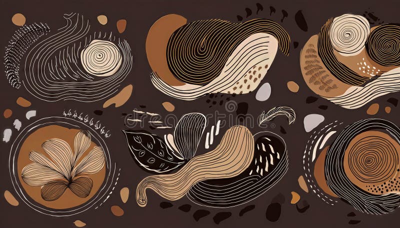 Vibrant Abstraction a Striking Collection of Isolated Elements in a ...