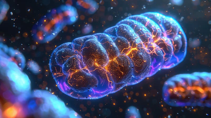Vibrant and Active Cellular Mitochondria Producing Energy: a ...