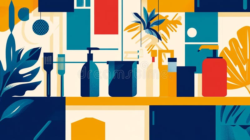 A Vibrant Ad for a Home Organization Service Featuring Bold Visuals and ...