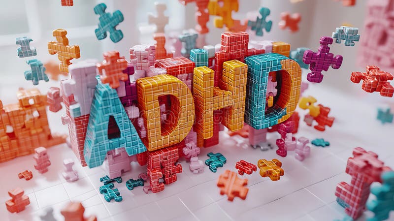 Vibrant ADHD Visualization for Children Educational Space 3D ...