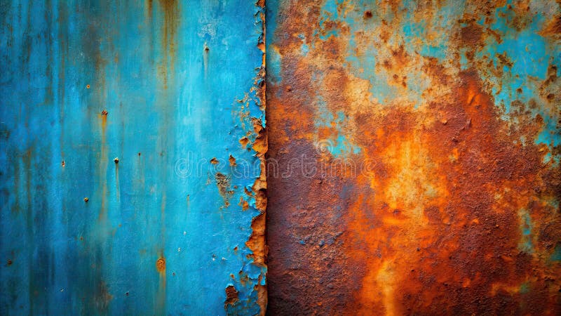 Vibrant Aged Blue Rusty Metal Texture Background a Stunning Visual for ...