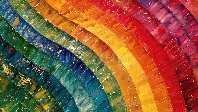 Vibrant Ai-generated Abstract Rainbow Background. Colorful Textured ...
