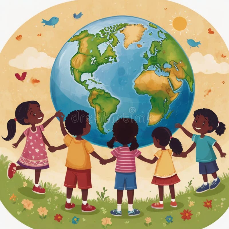 Global Unity: Celebrating Children S Day Together Stock Illustration ...