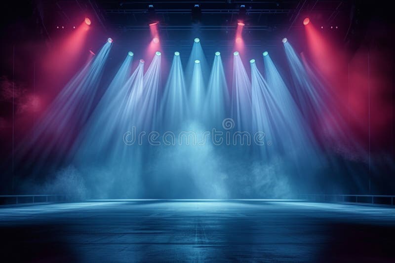 Vibrant AI Generated Stage Performance, Illuminated by Bright Concert ...