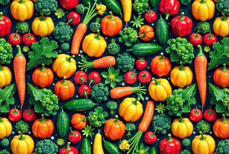 Fruit Vegetable Repeating Patterns Stock Illustrations – 82 Fruit ...