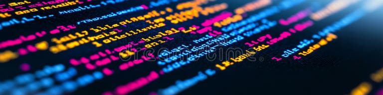 Vibrant Algorithm Code on Black Background a Depiction of Modern ...