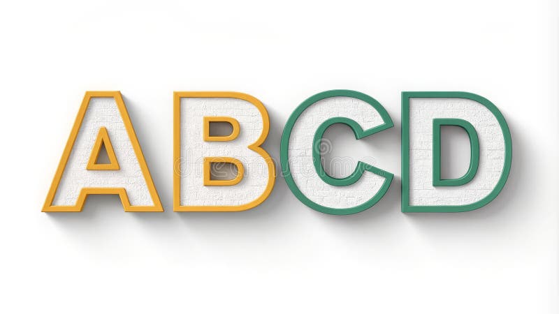 Vibrant Alphabet Letters Abcd with Textured Background Stock Photo - Image of letters, creative ...