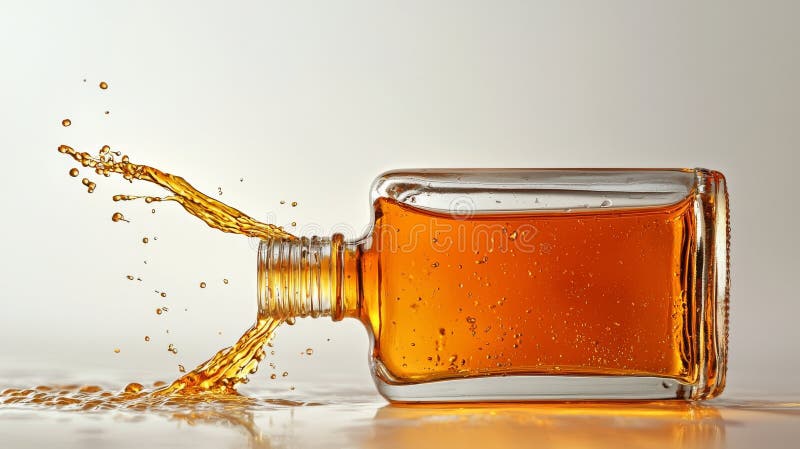 With Vibrant Amber Tones and Dynamic Movement, a Liquid Cascade Flows ...