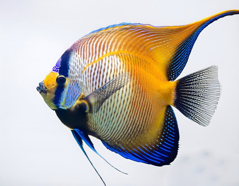 Vibrant Angelfish: Aquatic Life Stock Illustration - Illustration of ...
