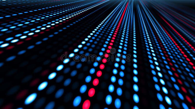 A Vibrant Animated LED Panel Where Bright Multi-colored Stripes Create ...