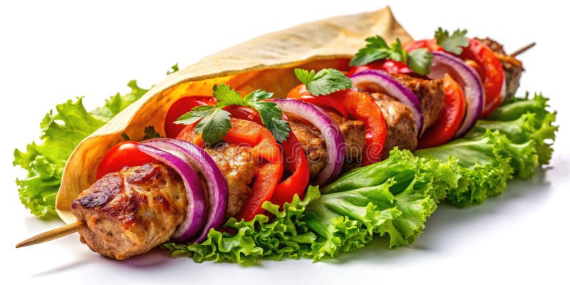 Deliciously Detailed Isolated Kebab PNG Image Perfect for Restaurant ...