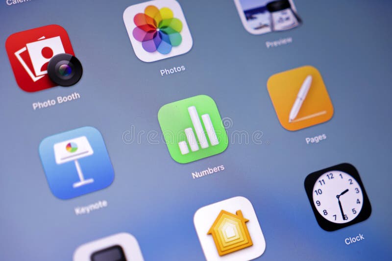 The Vibrant Apple Numbers App Icon is a Prominent Feature on the Tablet ...