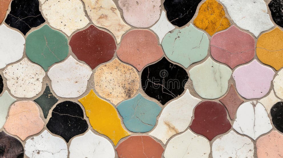 Vibrant Arabic Tile Designs with Intricate Geometric Patterns Stock ...