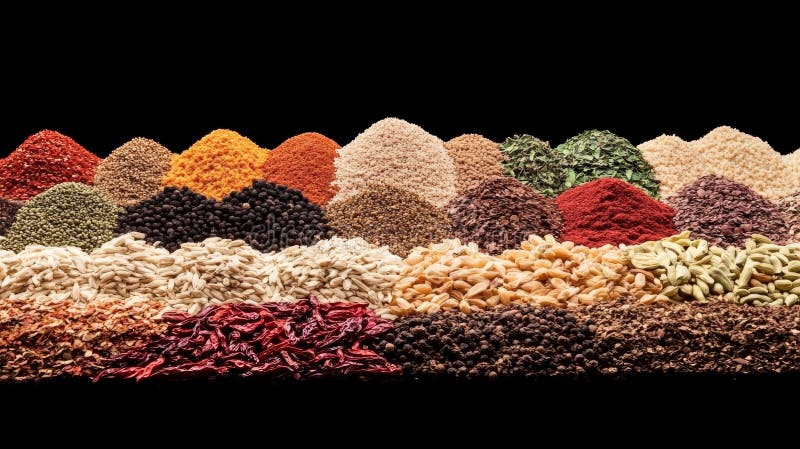 Aromatic Spice Medley, Vibrant Colors and Rich Flavors for Culinary ...