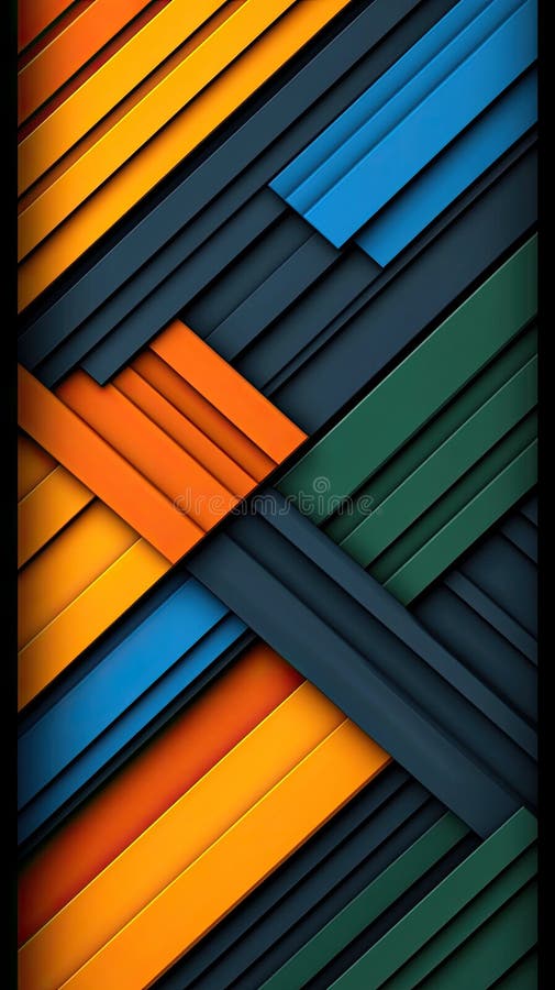 A Vibrant Arrangement of Triangular Paper Shapes Forms a Colorful ...