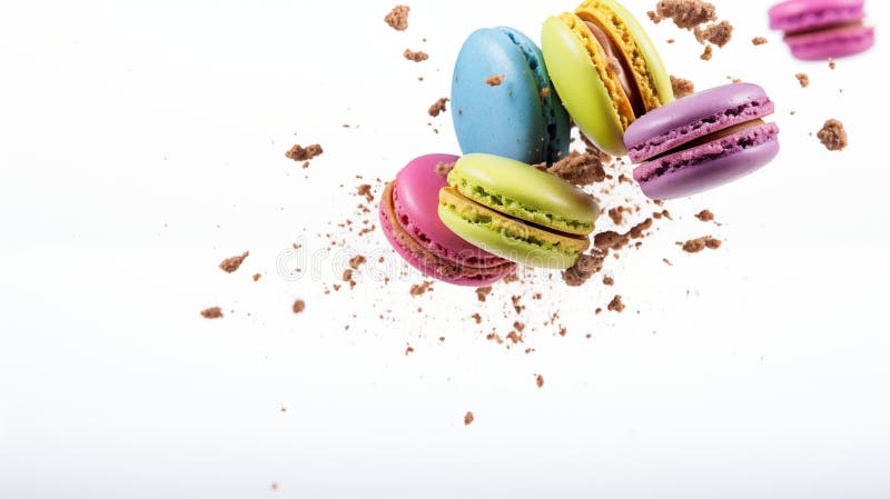 Colorful Assorted Macarons stock illustration. Illustration of elegant ...