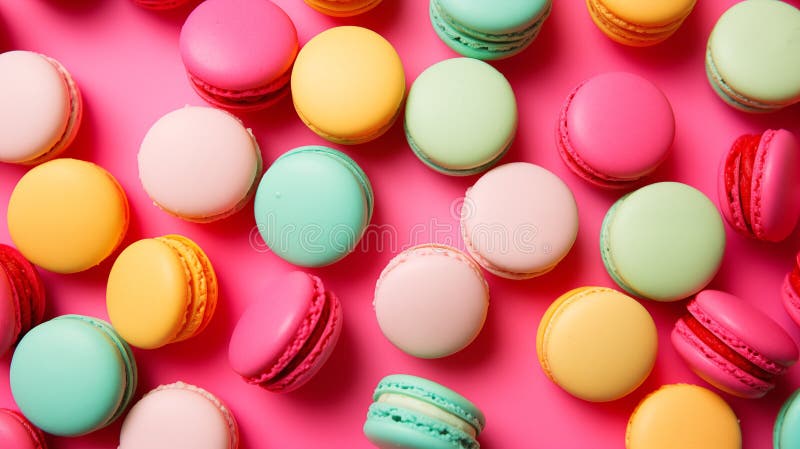 Colorful Assorted Macarons stock illustration. Illustration of sweets ...