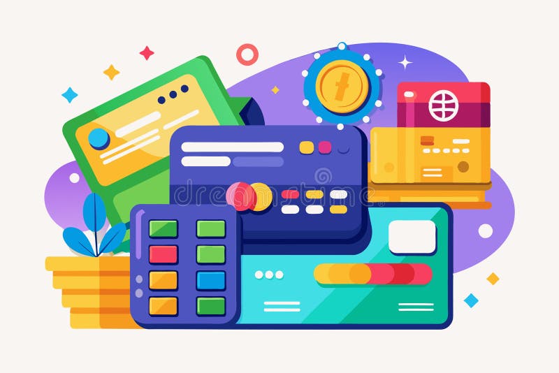 A Vibrant Array of Credit Cards and Digital Payment Methods is ...
