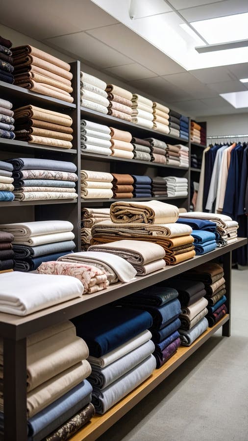 Creative Fabric Display Inspires Imaginative Projects Stock Image - Image of sewing, artisan ...