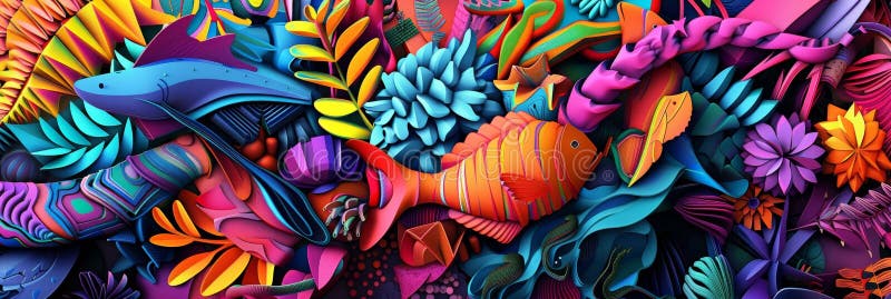 A Vibrant Array of Geometric Shapes and Patterns Represent the Many ...