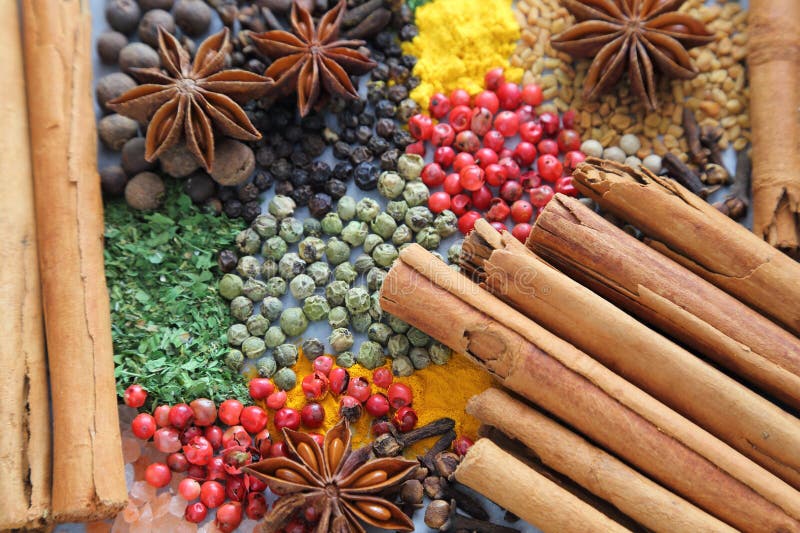 Vibrant Hues Adorn Diverse Herbs, and Spices, Enriching Culinary ...