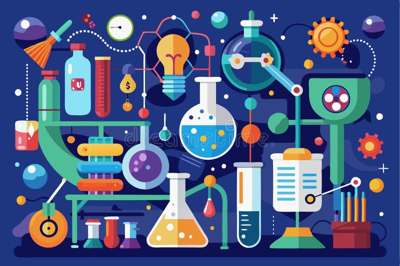 A Vibrant Array of Laboratory Tools and Chemicals Illustrates Ongoing ...