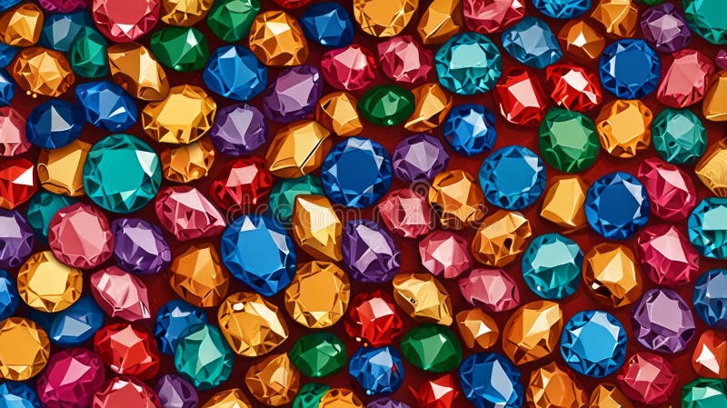 A Vibrant Array of Multi-colored Gemstones and Crystals of Various ...