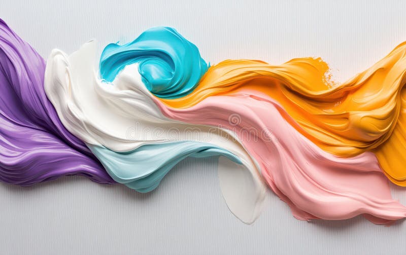 Vibrant Array Paint Colors Displayed White Background Stock Photos ...