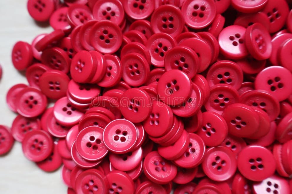 Vibrant Array of Sewing Buttons in Assorted Colors Creating Colorful ...