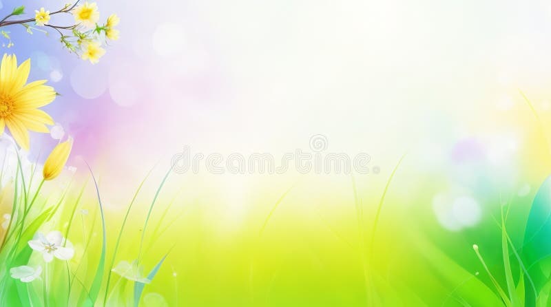 Vibrant Art: Abstract Spring or Summer Background. Stock Illustration ...