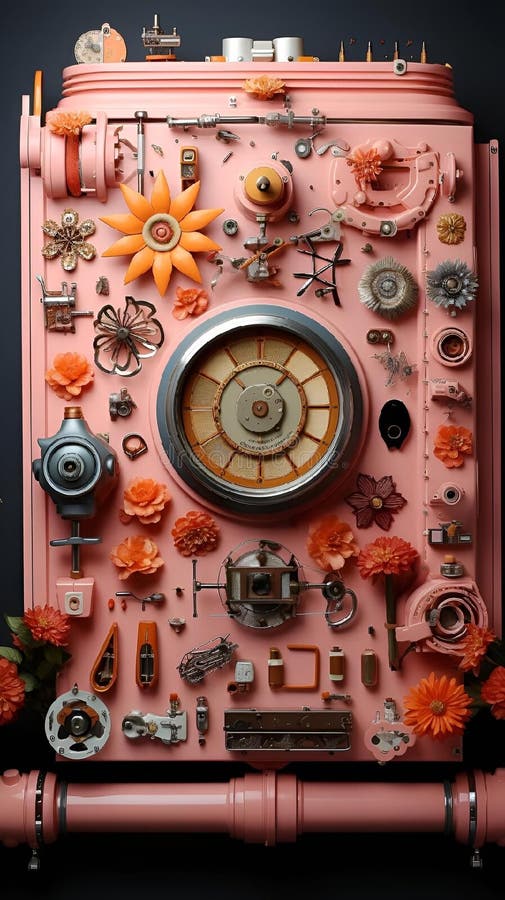A Vibrant Art Object Featuring a Vibrant Array of Colorful Items ...