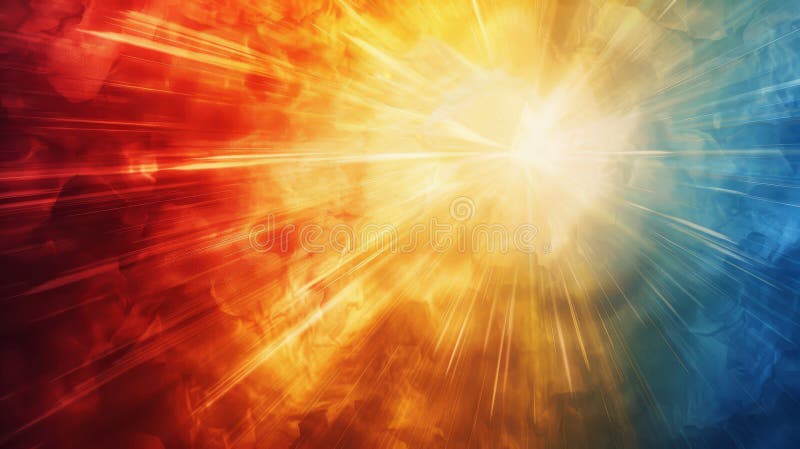 Vibrant Artistic Composition of a Radiant Abstract Light Explosion in ...